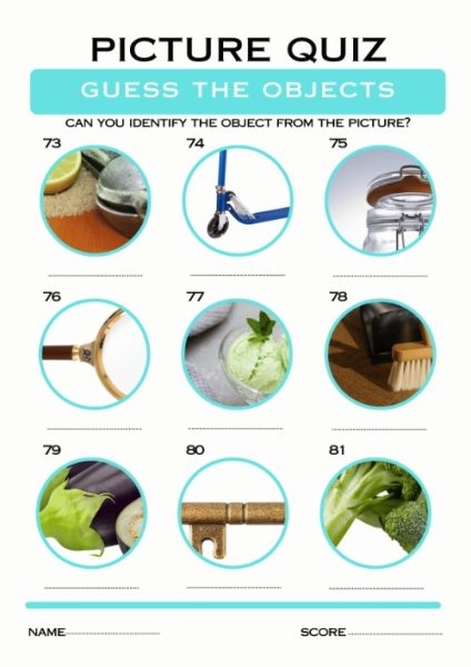 162 Guess The Object Picture Quizzes