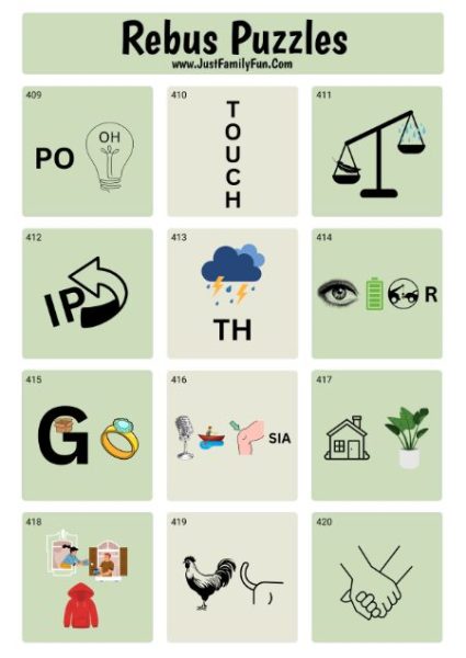 500 Rebus Puzzles And Answers – Challenge Your Brain Now!