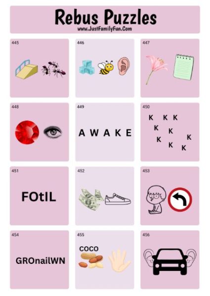 500 Rebus Puzzles And Answers – Challenge Your Brain Now!