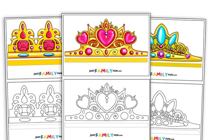 Printable Princess Crowns Template | Just Family Fun